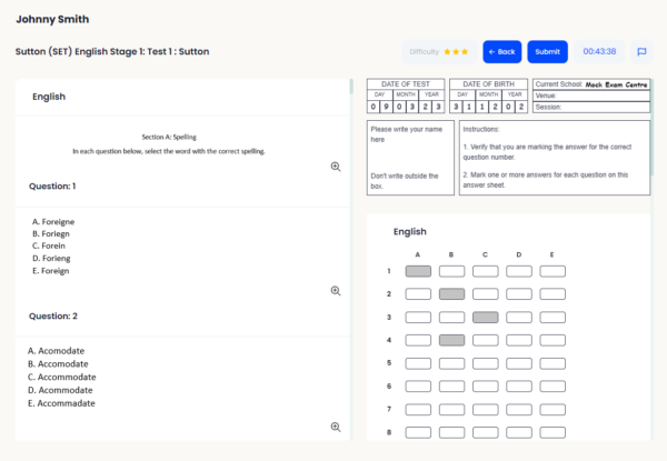 11 plus Sutton SET | Sutton Grammar Mock test | Mock Exam Centre